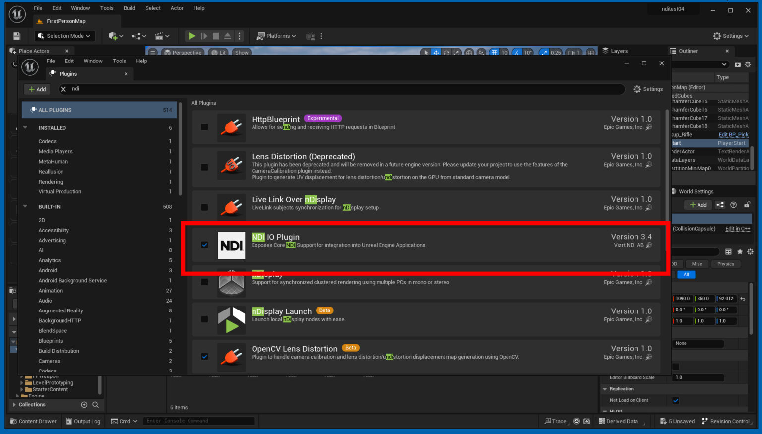 UE5(Unreal Engine 5)でカメラ映像をNDIにして送信する方法を説明、NDI Unreal Engine SDK公式ページからSDKをダウンロー
