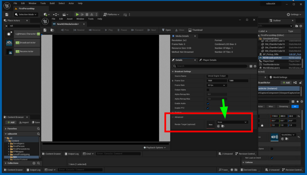 UE5(Unreal Engine 5)でカメラ映像をNDIにして送信する方法を説明、NDI Unreal Engine SDK公式ページからSDKをダウンロー